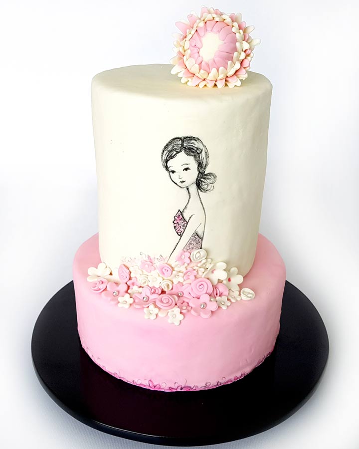 torta-vintage-bailarina – TuTorta.com Bogotá – Tortas temáticas ...