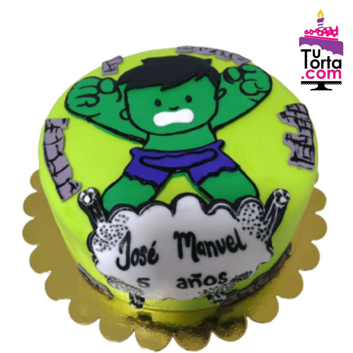 Torta Hulk – TuTorta.com Bogotá – Tortas temáticas, decoradas para ...